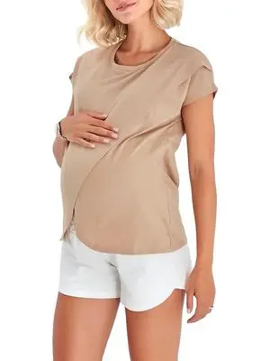 ACCOUCHEE Handy Crossover Top - Beige