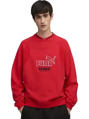PUMA King Crew Neck Sweatshirt - Red