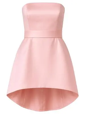 THE NEW ARRIVALS ILKYAZ OZEL Lee Strapless Satin Top - Pink
