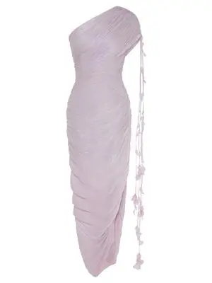 MARMAR HALIM Asymmetric Ruched Maxi Dress - Pink
