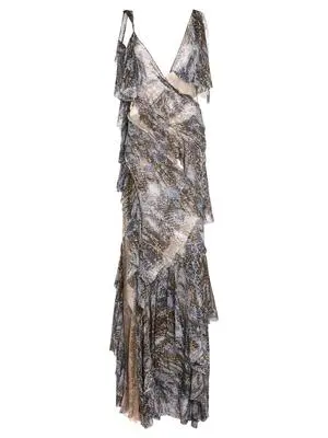 CHRISTOPHER ESBER Christopher Esber Unravelled Serpent Maxi Dress