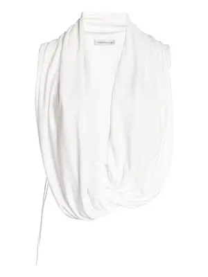 Christopher Esber Interlock Jersey Drape Top - White