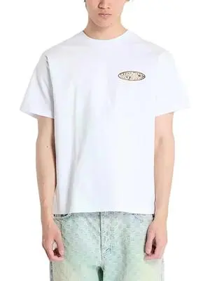 AWAKE NY Oval-logo T-shirt - White