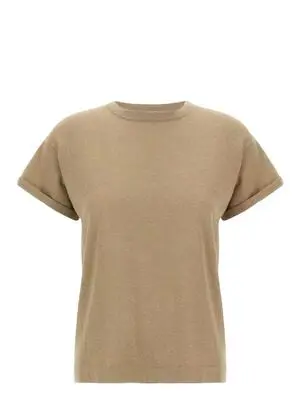 Brunello Cucinelli Lamé Short-sleeve T-shirt - Neutrals