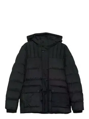 Geox Quilted Hooded Sanford Jacket - Black