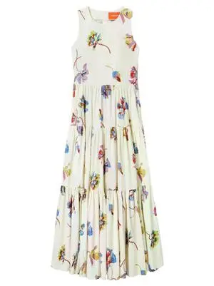 LA DOUBLEJ Tiered Floral Dress