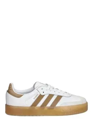 Adidas Sambae Three-stripe Sneakers - White
