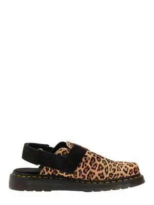 Dr. Martens Jorge Ii Leopard-print Buckle Mules - Brown