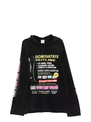 Vetements Graphic-printed Hoodie - Black