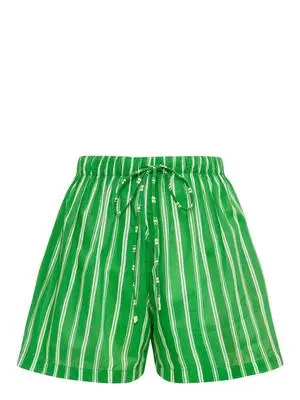 FAITHFULL THE BRAND Sereno Striped Drawstring Shorts