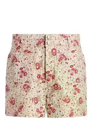 Cinq À Sept Dorothea Floral-print Shorts - Neutrals