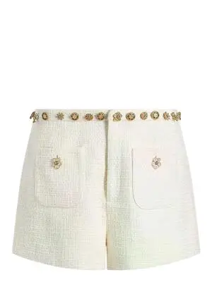 Cinq À Sept Ansey Embellished Shorts - White