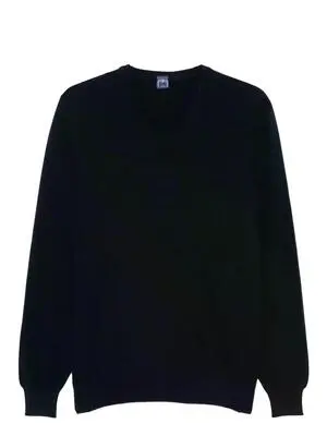 Fedeli V-neck Cashmere Sweater - Blue