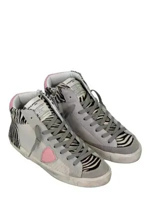 PHILIPPE MODEL Leather High-Top Sneakers