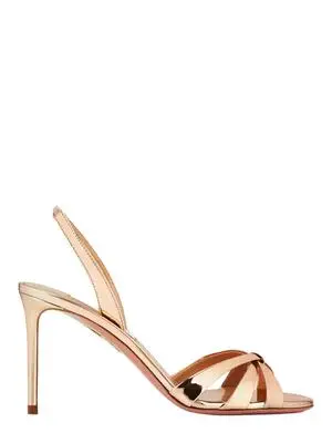 AQUAZZURA 85mm Slingback Knotted Pumps