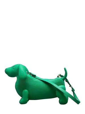 Thom Browne Hector Dachshund Shoulder Bag - Green