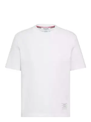 Thom Browne 4-Bar Stripe-Detail T-Shirt White