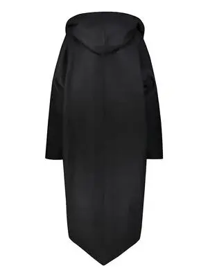 Alexandre Vauthier Hooded Asymmetrical Coat - Black