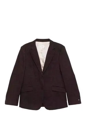 ALYSI Checked Blazer - Red
