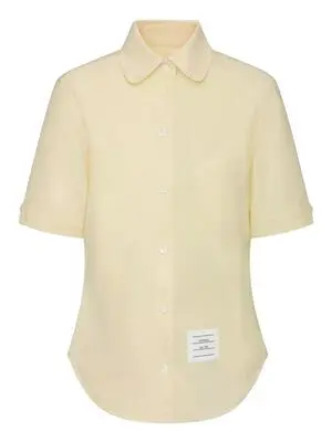 Thom Browne Patch-pocket Short-sleeve Shirt - Yellow