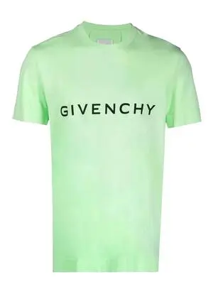 Givenchy Logo-print Cotton T-shirt - Green