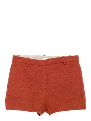 ALYSI Twill Tailored Shorts - Orange