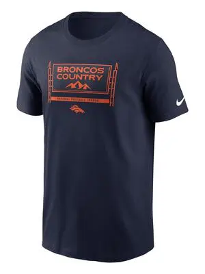 Nike Denver Broncos Local Essential Nfl T-shirt - Blue