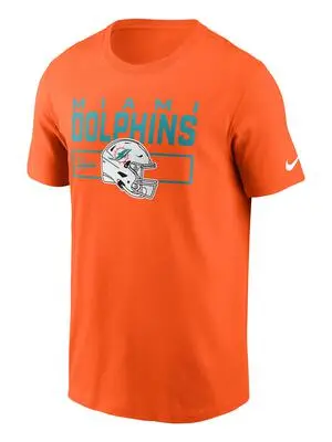 Nike Miami Dolphins Helmet Essential Nfl T-shirt - Orange