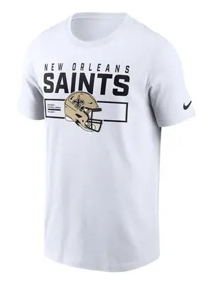 Nike New Orleans Saints Helmet Essential Nfl T-shirt - White