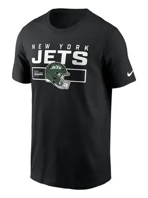 Nike New York Jets Helmet Essential Nfl T-shirt - Black