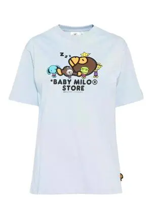 A BATHING APE Graphic-print T-shirt - Blue