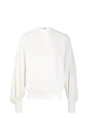 Random Identities Oversized Rib-trimmed Sweatshirt - Neutrals