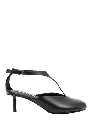 JIL SANDER 65mm Leather Pumps - Black