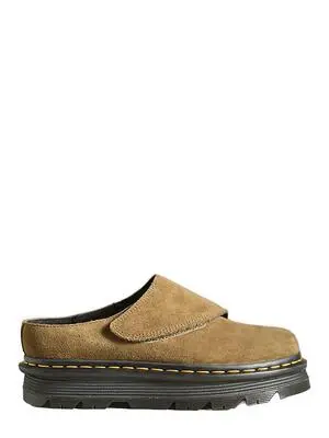 Dr. Martens ZebZag AnyWair Mules Olive Green Suede