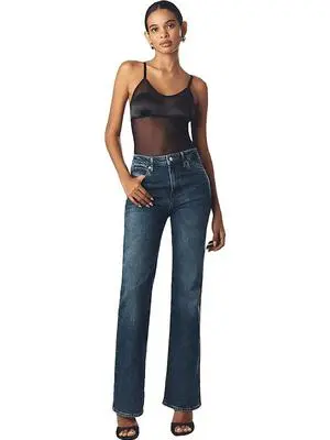 FRAME The Arrow High-Rise Flare Jeans Rival