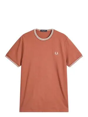 Fred Perry Twin Tipped T-shirt - Whiskybrown/ecru