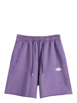 JORDAN Rare Air Pullover Fleece Shorts - Purple Earth/sail