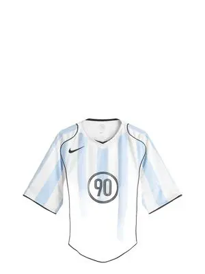 Nike T90 Football Jersey - Psychic Blue/white/black