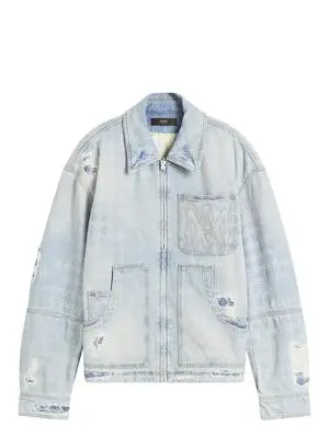 Amiri Denim Repair Work Jacket - Faded Indigo