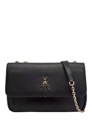 Patrizia Pepe Chain-strap Flap Shoulder Bag - Black