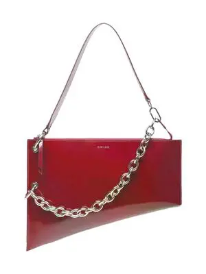 DIENÈE Small Chain-Embellished Leather Shoulder Bag