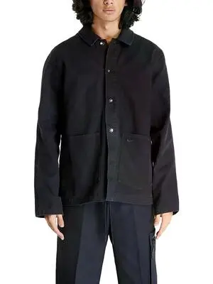 Nike Button-fastening Patch-pocket Jacket - Black