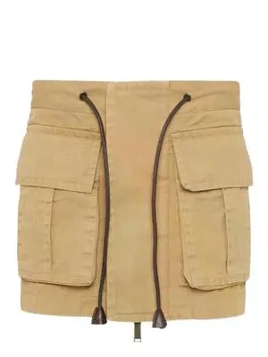 Dsquared2 Drawstring-waist Mini Skirt - Brown
