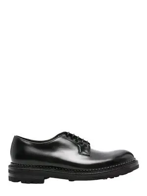 CENERE GB Patent Leather Derby Shoes - Black
