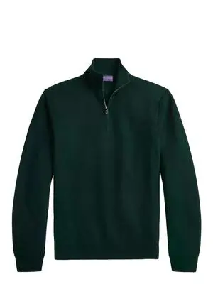 Ralph Lauren Double Piqué Half-zip Sweater - Green