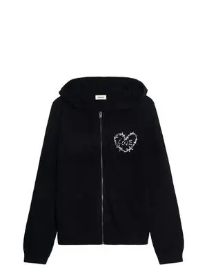 Zadig&Voltaire Clash Zip-up Hoodie - Black