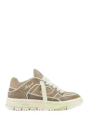 Axel Arigato Area Lo Panelled Leather Trainers - Brown