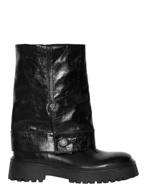 Zadig&Voltaire Angie Leather Ankle Boots - Black