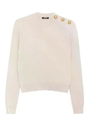 Balmain Ribbed Sweater - Neutrals