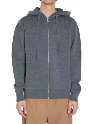 Loewe Anagram Ribbed Hoodie - Grey
